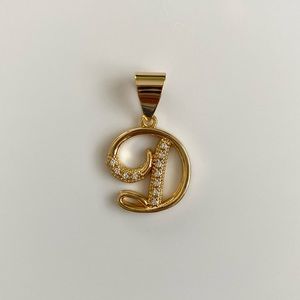 Jewelry | Gold Plated 24 Rope Chain With D Initial Pendant | Poshmark